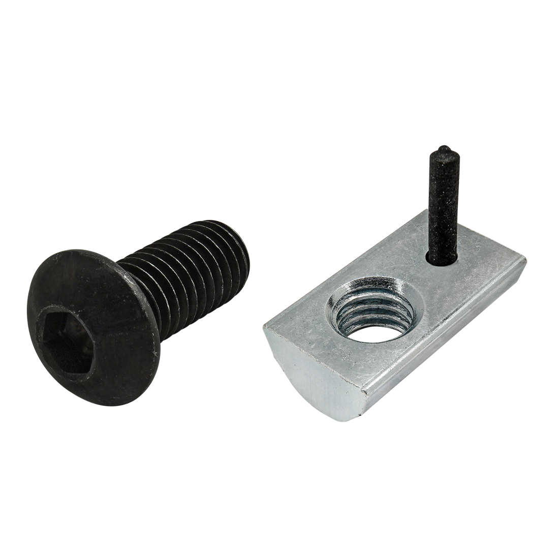75-3651 | Bolt Assembly: M8 x 18.00mm Black BHSCS and Roll-In T-Nut ...