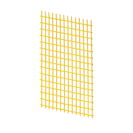 2475 | Thermoplastic Coated Wire Mesh Panel: .140" Thick, Yellow