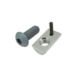 75-3454 | Bolt Assembly: M8 x 20.00mm Blue BHSCS with Roll-In T-Nut ...