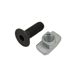 75-3628 | Bolt Assembly: M6 x 18.00mm Black FHSCS with Standard Drop-In ...
