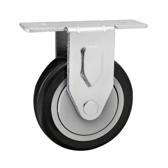 2329 | 4" Two-Hole Rigid Plate Caster
