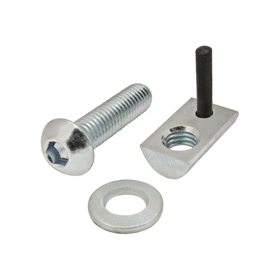 3829 | Bolt Assembly: M6 x 25.00mm Bright BHSCS with Washer and Roll-In ...