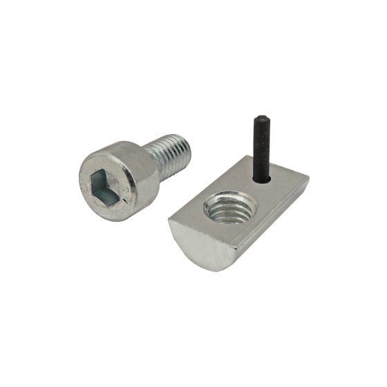 3865 | Bolt Assembly: M8 x 16.00mm Bright SHCS and Roll-In T-Nut with ...