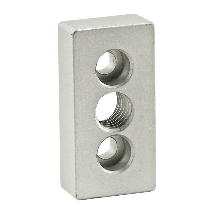 2361 | 10 Series 3 Hole - Center Tap Base Plate: 1.00" x 2.00" with 1/2 ...
