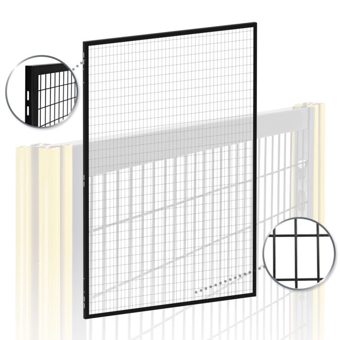 Framed Machine Guard Panel | Framed Mesh Panels