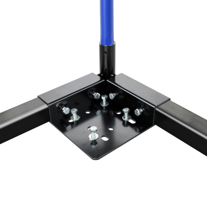 SQS-CORNERP | Corner Plate for Square Pipe with Hardware